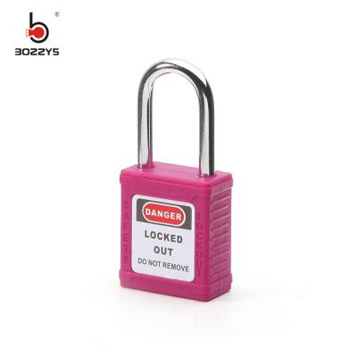 China BOSHI OEM Color ABS Safety Padlock with Master Key for sale