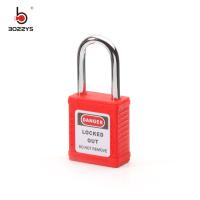 China Steel Shackle Nylon Body Industrial Safety Padlock With Keyed Alike for sale