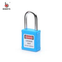 China Steel Shackle Nylon Body Industrial Safety Padlock With Keyed Alike for sale