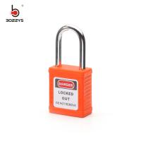 China Steel Shackle Nylon Body Industrial Safety Padlock With Keyed Alike for sale