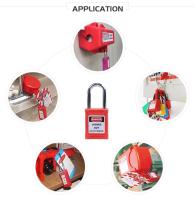 China BOSHI Custom Color Abs Lock Shape Security Padlock Safety Padlock for sale