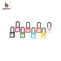 China BOSHI Bd-G11 High Quality Short Shackle 38Mm Nylon Safety Padlock for sale