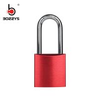 China BOSHI Hot Sale 38Mm Shackle Length Color Safety Aluminium Padlock for sale