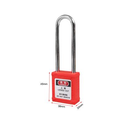 China Bozzys 6 mm diameter 76 mm long Steel Shackle safety Padlock with nylon body L 38 H 45 W 20 for sale