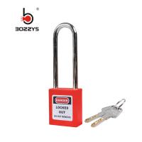 China Bozzys 6 mm diameter 76 mm long Steel Shackle safety Padlock with nylon body L 38 H 45 W 20 for sale