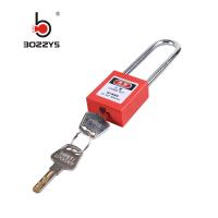 China Bozzys 6 mm diameter 76 mm long Steel Shackle safety Padlock with nylon body L 38 H 45 W 20 for sale