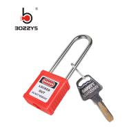 China Bozzys 6 mm diameter 76 mm long Steel Shackle safety Padlock with nylon body L 38 H 45 W 20 for sale