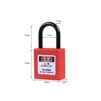 China BOZZYS dia 4 mm aluminum shackle small safety  padlock with copper cylinder for sale