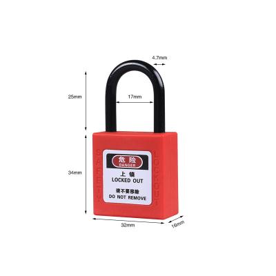 China BOZZYS dia 4 mm aluminum shackle small safety  padlock with copper cylinder for sale