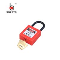China BOZZYS dia 4 mm aluminum shackle small safety  padlock with copper cylinder for sale