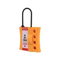 China Nylon Lockout Hasp for 4 Hole Diameter Thin Shackle OEM Acceptable for sale