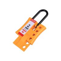 China Nylon Lockout Hasp for 4 Hole Diameter Thin Shackle OEM Acceptable for sale