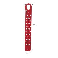 China 2018 Bozzys Master Lock Red color Aluminum alloy Safety Buckle Lockout Hasp BD-K72 for sale
