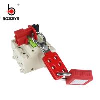 China Aluminum safety lockout hasp with locking diameter 1.5 inch but 8 holes diameter 8 mm for sale