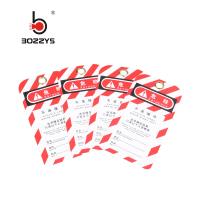 China BOSHI Customized Color Abs Engineering Plastic Material Sealed Lockout Tags for sale