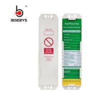 China BOSHI Custom Industrial Lockout Safety White Scaffolding Tags for sale