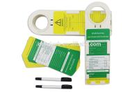 China Combination Safety Scaffolding Tag with 10pcs Holders 20pcs Tags & 2pcs Marker Pens for sale