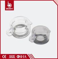 China White Emergency Stop Lockout , Push Button Lockout Cover Three Pieces In One Set for sale