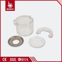 China White Emergency Stop Lockout , Push Button Lockout Cover Three Pieces In One Set for sale