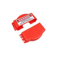 China Red Color Universal Valve Lockout , PP Material Gate Valve Lock Out for sale