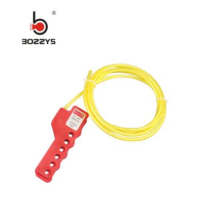 China Yellow Adjustable Cable Lockout Impact Resistant Lock Handle Rotatable for sale