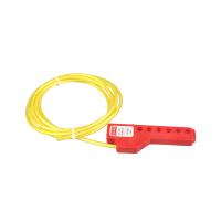 China Yellow Adjustable Cable Lockout Impact Resistant Lock Handle Rotatable for sale