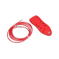 China Insulated Universal Steel Cable Lockout , Fish Type Storage Cabinet Cable Lock for sale