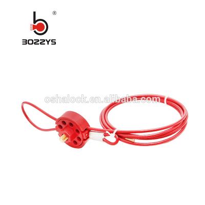 China BD-L31 encryption alloy lock Steel wire rope Lockout for cable ,Brady Wheel Cable Lockout for sale