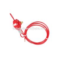 China BD-L31 encryption alloy lock Steel wire rope Lockout for cable ,Brady Wheel Cable Lockout for sale