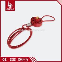 China BD-L31 encryption alloy lock Steel wire rope Lockout for cable ,Brady Wheel Cable Lockout for sale