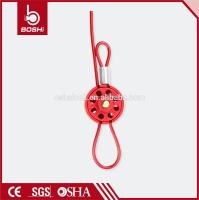 China BD-L31 encryption alloy lock Steel wire rope Lockout for cable ,Brady Wheel Cable Lockout for sale