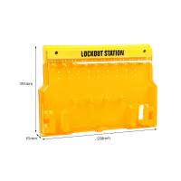 China 5-20 Locks Lockout Station 406*315*65MM Size With Engineering Plastic PC Material for sale