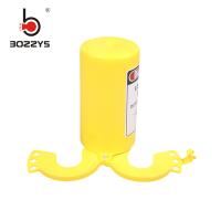 China Yellow Color Cylinder Tank Lockout Easy To Install With Three Lock Holes for sale