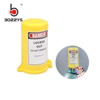 China Yellow Color Cylinder Tank Lockout Easy To Install With Three Lock Holes for sale