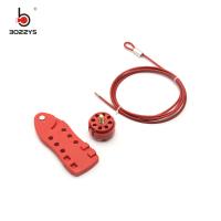 China Small Adjustable Cable Lock Red Color For Joint Venture Automobile Factory for sale