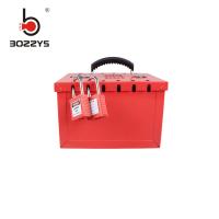 China 12 Padlocks Portable Lockout Lock Box With Steel Plate Lock Body And Nylon Handle for sale