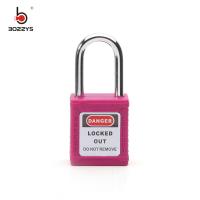 China BOSHI Oem Custom Multi-Color Optional 38Mm Steel Shackle Safety Padlock for sale