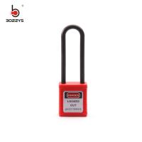 China BOSHI Cheap Price 76Mm Nylon Shackle Insulation Safety Padlock for sale