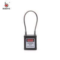 China BOSHI Customized Nylon PA Body Cable Shackle Safety Padlocks for sale