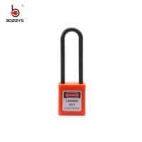 China BOSHI 2019 Custom Color 76mm Long Plastic Shackle Safety Padlocks for sale
