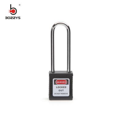 China BOSHI Cheap Price Nylon PA Body Long Shackle Security Padlock for sale