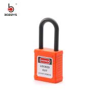 China BOSHI China Factory 38mm Plastic Shackle Insulated Safety Padlocks for sale