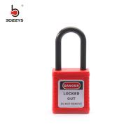 China BOSHI China Factory 38mm Plastic Shackle Insulated Safety Padlocks for sale