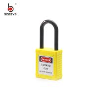 China BOSHI China Factory 38mm Plastic Shackle Insulated Safety Padlocks for sale