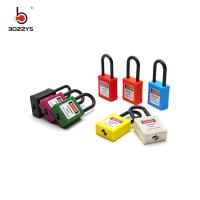 China BOSHI China Factory 38mm Plastic Shackle Insulated Safety Padlocks for sale