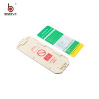 China Heart Resistant Safety Lockout Tags Humanized Design With Multifunctional Insert for sale