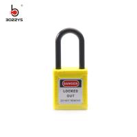 China BOSHI Cheap Price 38mm Plastic Shackle Insulated Safety Padlocks for sale
