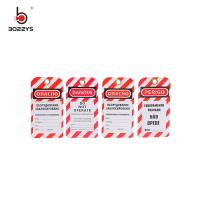 China Universal PVC Re-erasable tagout sign Suitable to Overhaul of lockout-tagout equipment safety warning for sale