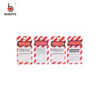 China Universal PVC Re-erasable tagout sign Suitable to Overhaul of lockout-tagout equipment safety warning for sale