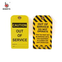 China Universal PVC Re-erasable tagout sign Suitable to Overhaul of lockout-tagout equipment safety warning for sale